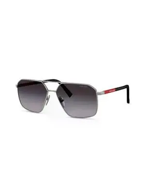 Prada Square Frame Sunglasses - Silver