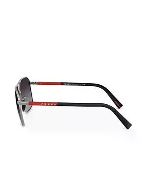 Prada Square Frame Sunglasses - Silver