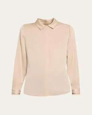 Kobi Halperin Devin Shimmer Embroidered Blouse