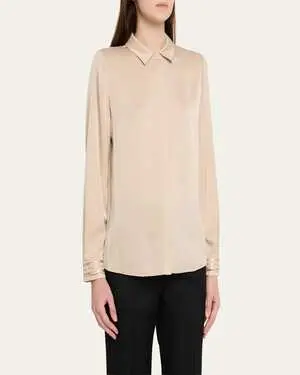 Kobi Halperin Devin Shimmer Embroidered Blouse