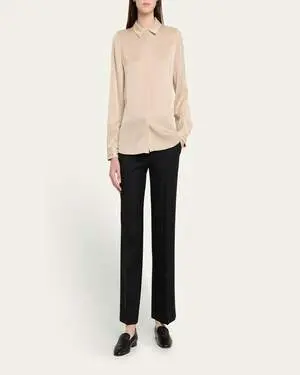 Kobi Halperin Devin Shimmer Embroidered Blouse
