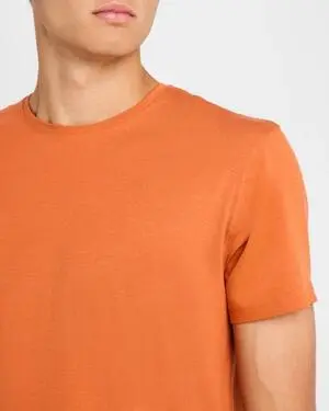 Derek Rose Apos;s Basel Crewneck T-shirt - Orange