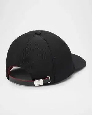 CHRISTIAN LOUBOUTIN Christian Louboutin Mooncrest Baseball Cap Black