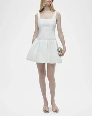 Simkhai Lucy Sleeveless Mini Dress - White