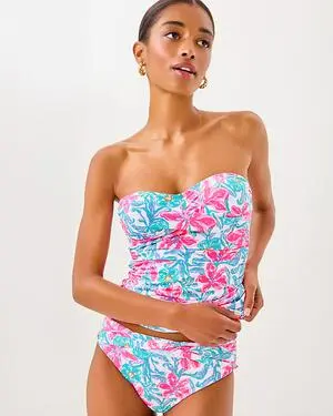 LILLY PULITZER Lilly Pulitzer Flamenco Tankini Top Multi Beachside Haven Swim