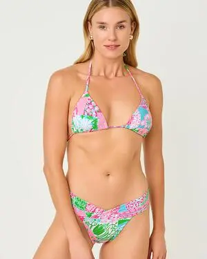LILLY PULITZER Jamya Bikini Top - Multi Crazy Quilt
