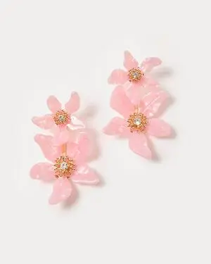 Lilly Pulitzer® Lilly Pulitzer Plumes In Bloom Convertible Earrings Pink Muse