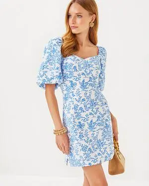 LILLY PULITZER Justina Skirted Romper - Resort White Tall Tales