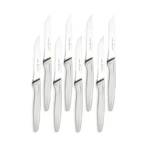 HENCKELS 8-piece Stainless Steel Serrated Steak Knife Set - Silver