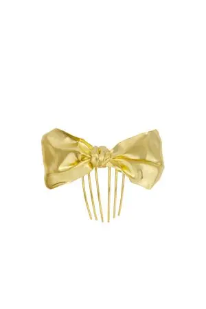 Completedworks Bow Barrette Hairclip - 18k Gold Plated