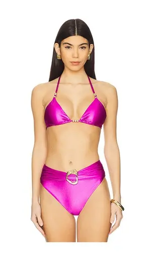 PatBO Groovy Bikini Top - Purple