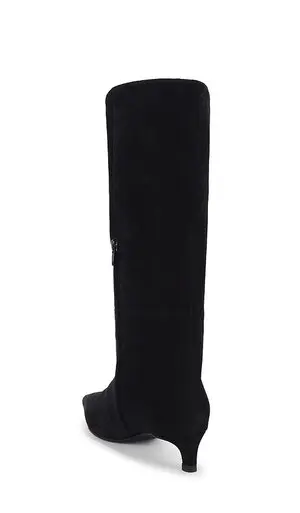 NAKEDVICE The Stacey Suede Boot - Black