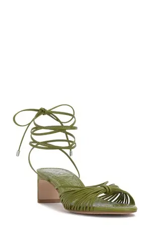 Vince Camuto Vince Camuto Lory Ankle Wrap Sandal Lizard Green