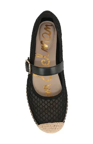 Sam Edelman Mackie Mary Jane Platform Espadrille - Black