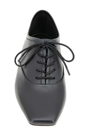 KENNETH COLE Justice Square Toe Oxford - Black Leather