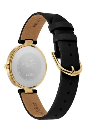 OLIVIA BURTON Dimension Leather Strap Watch