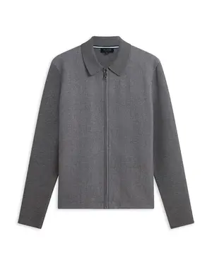 Ted Baker London Dejo Herringbone Zip-up Jacket