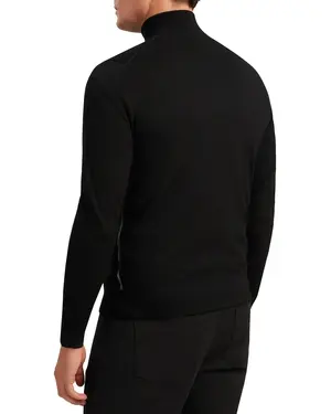 Ted Baker London Merino Quarter Zip Sweater - Black