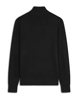 Ted Baker London Merino Quarter Zip Sweater - Black