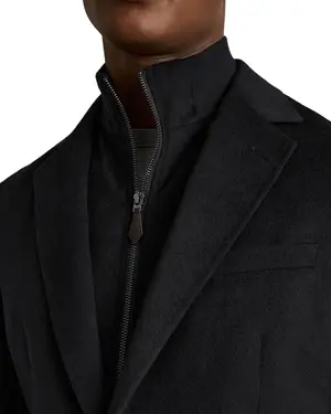 REISS Single Breasted Blazer With Gilet Insert - Navy