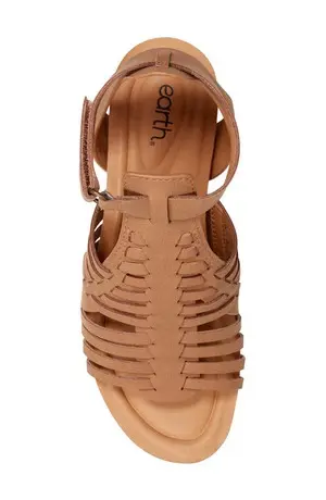 Earth Hattie 3 Wedge Sandal - Medium Brown