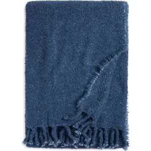 Nordstrom Haven Tassel Throw Blue Vintage