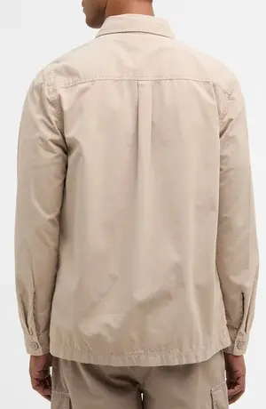Barbour Glendale Zip Overshirt - Concrete