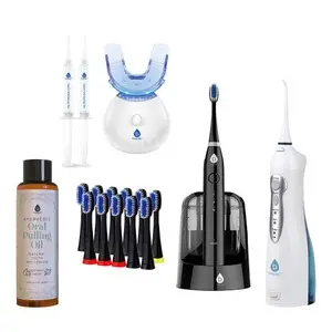PURSONIC Ultimate Oral Care Bundle Smart Electric Toothbrush, Oral Irrigator, Led Whitening - Multicolor