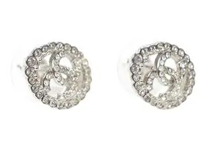 CHANEL CC Logo Ring Earrings