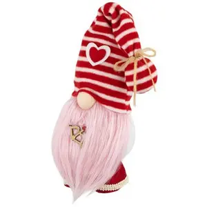 NORTHLIGHT Plush Bow And Arrow Valentine's Day Gnome19"pink