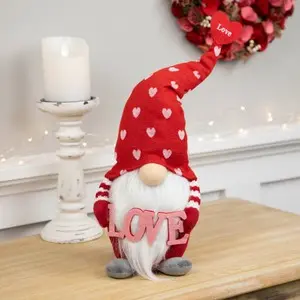 NORTHLIGHT Hearts And Love Valentine's Day Gnome18.5