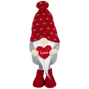 NORTHLIGHT Plush "love" Valentine's Day Gnome13.5 - Red