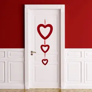 NORTHLIGHT Heart Trio Valentine's Day Wall Decoration34"