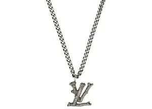 Louis Vuitton Silver Tone Necklaces For Men