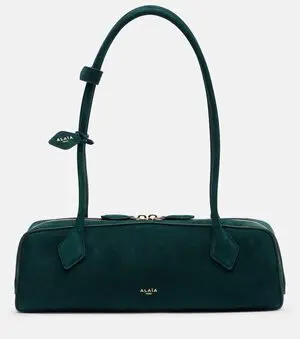 Alaïa Le Teckel Suede Shoulder Bag - Green
