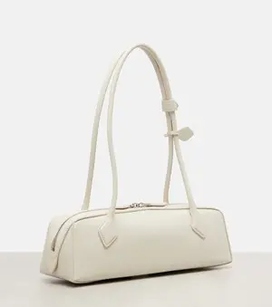 Alaïa Le Teckel Suede Shoulder Bag - White
