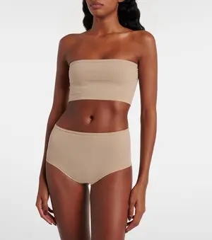 Alaïa Bandeau Bikini - Beige