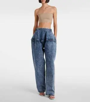 Alaïa Low-rise Wide-leg Jeans