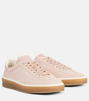 Pink Suede Women's Sneakers