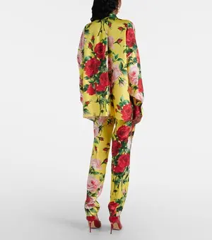 Dolce & Gabbana Floral Silk Shirt - Yellow