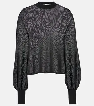 Alaïa Lamé Sweater - Black