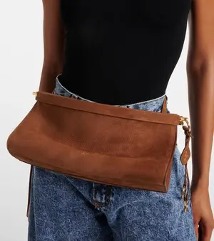 Alaïa Le Click East West Shoulder Bag - Brown