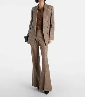 JOSEPH Stevens Wool-blend Flared Trousers