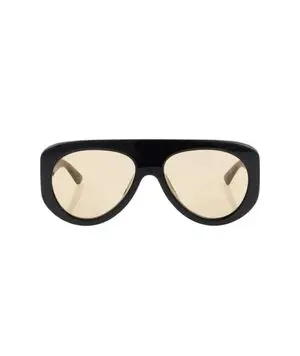 Bottega Veneta Osservatorio Flat-top Sunglasses - Black