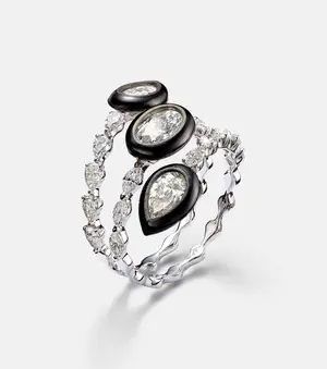 KAMYEN Saturn 18kt White Gold Diamond Ring