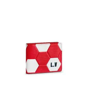 LOUIS VUITTON Slender Wallet Hexagonal Fifa World Cup Rouge
