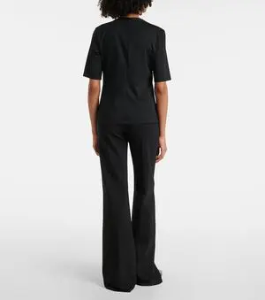 Max Mara Peter Embroidered T-shirt - Black