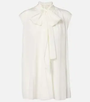 Dolce & Gabbana Dolce&Gabbana Silk Blend Top White