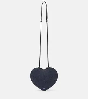 Alaïa Le Cœur Denim Shoulder Bag - Blue