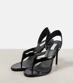 Alaïa Infradito Thong Sandals - Black